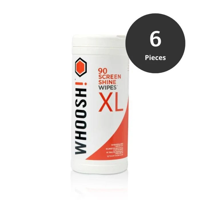 WHOOSH! Screen Shine Wipes Canister (90 pieces) - Master Case 6 pieces